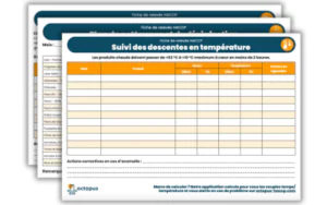 Fiche de température cellule de refroidissement rapide